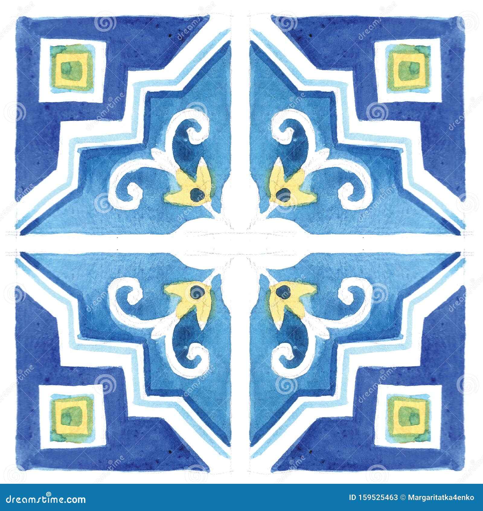 Mediterranean Ceramics Pattern Stock Image - Image of arabesque ...