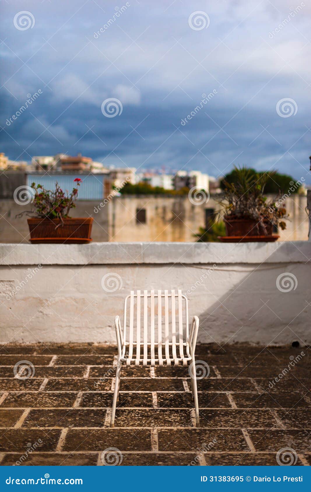 Mediterranean Chair stock image. Image of greece, patio - 31383695