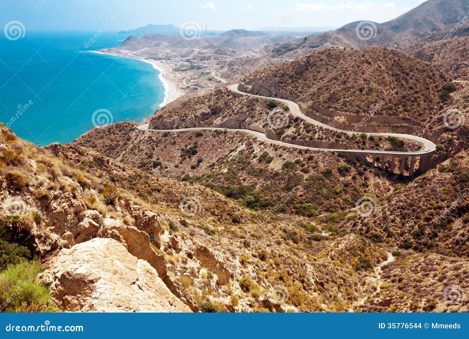 Mediterranean Coast, Province of Almeria, Spain Stock Photo - Image of ...