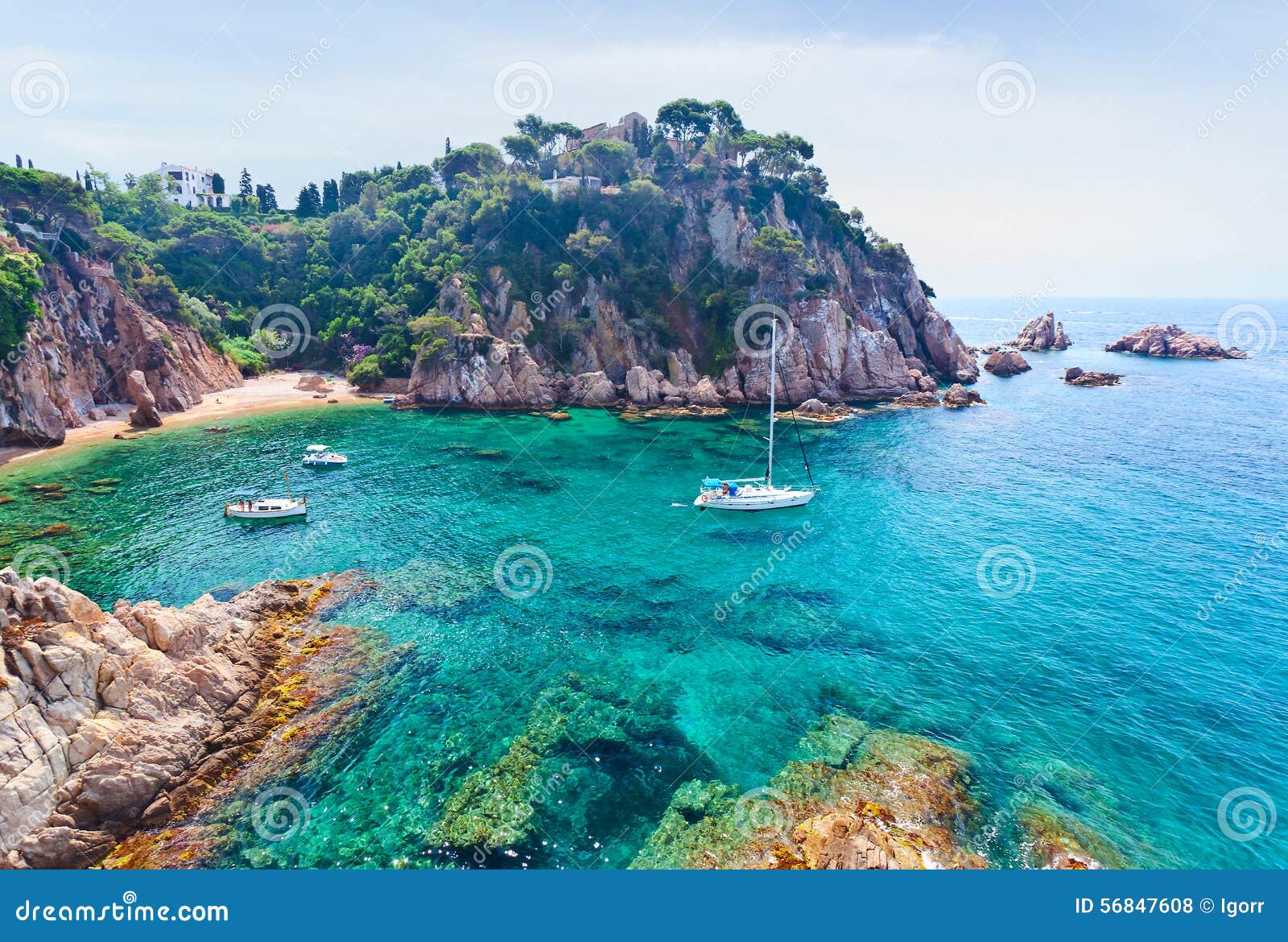 Mediterranean Coast Of Spain Stock Photo - Image: 56847608