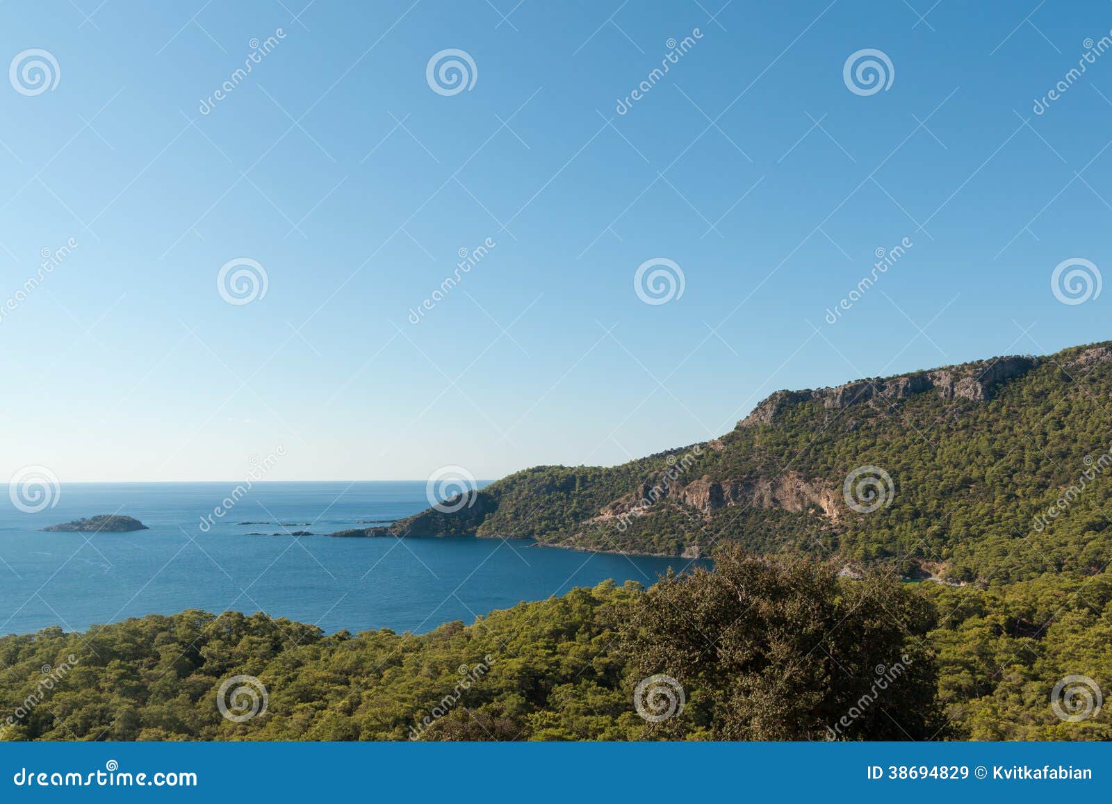 Mediterranean Coast, Turkey Stock Image - Image of mediterranean, water ...