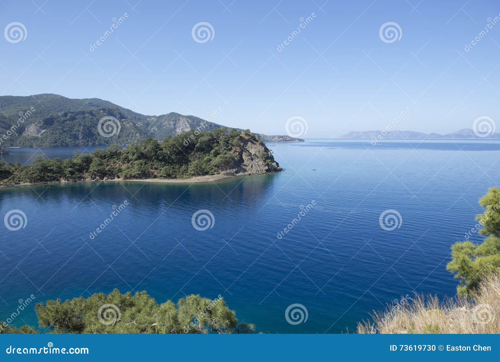 Mediterranean Coastal Scenery Stock Photo - Image of destinations ...