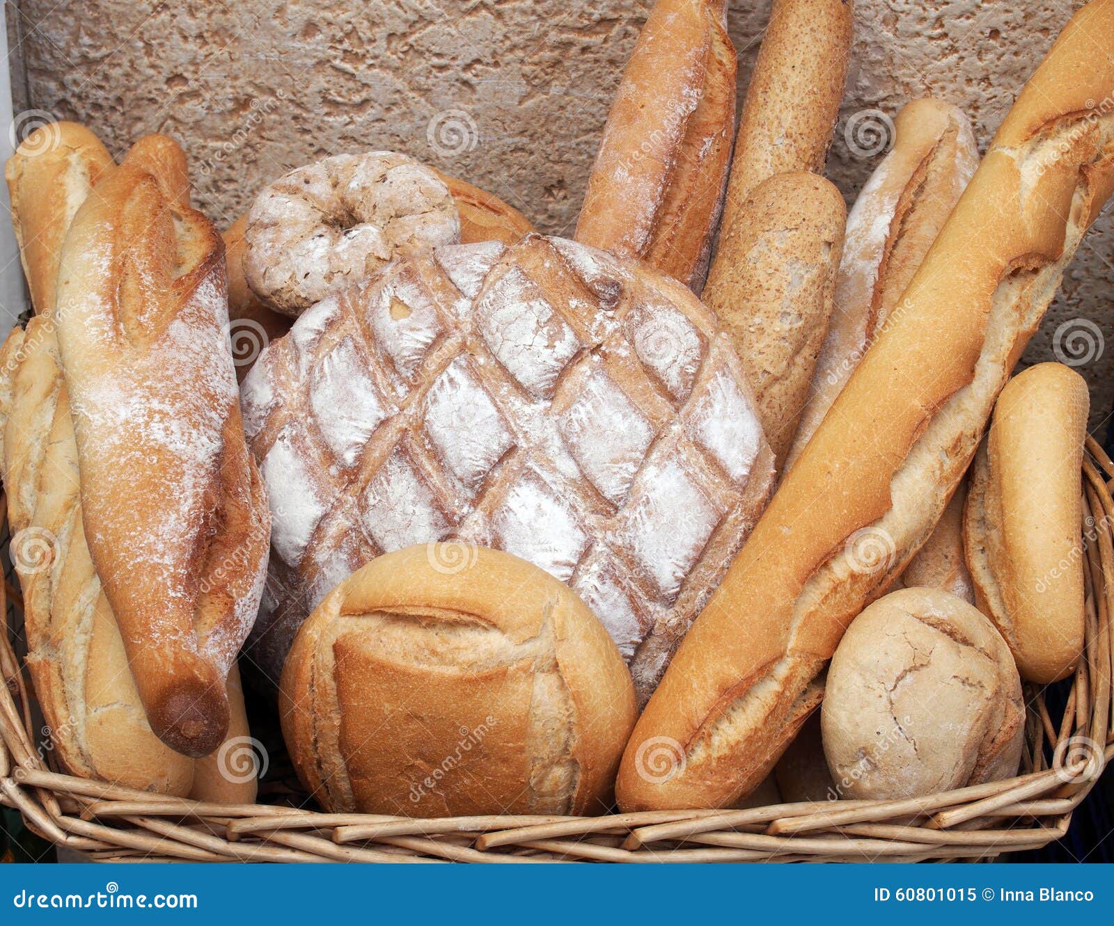 Mediterranean Diet - Spanish Artesanal Breads Stock Image - Image of ...