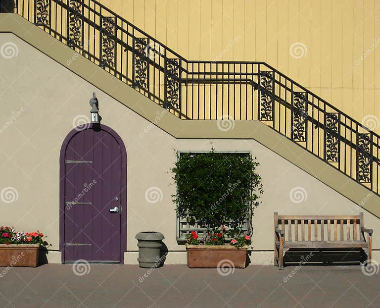Mediterranean Door and Stairs Stock Image - Image of door, europe: 11610687