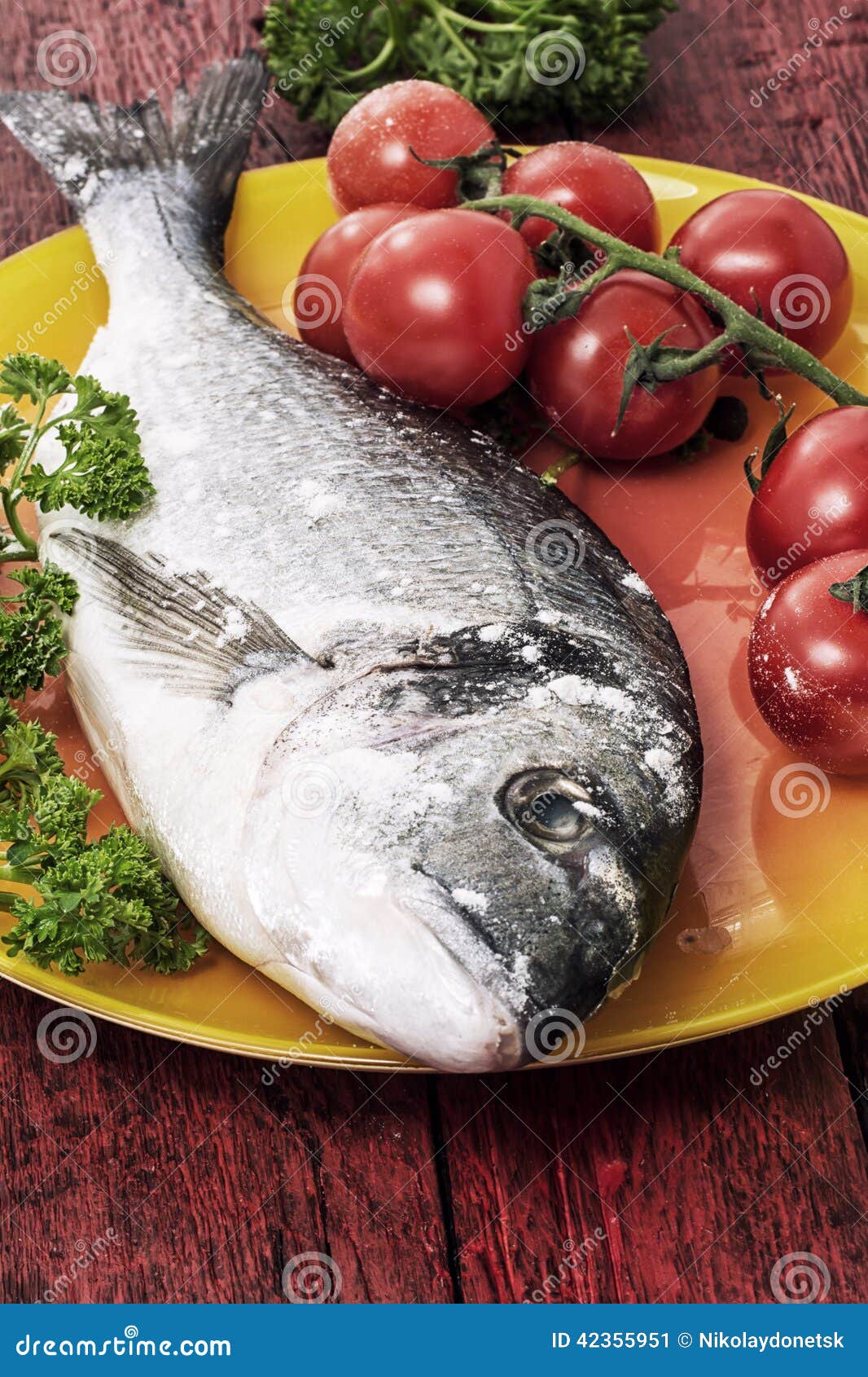 Mediterranean Fish Delicacy Dorado Stock Image - Image of fresh, bream ...