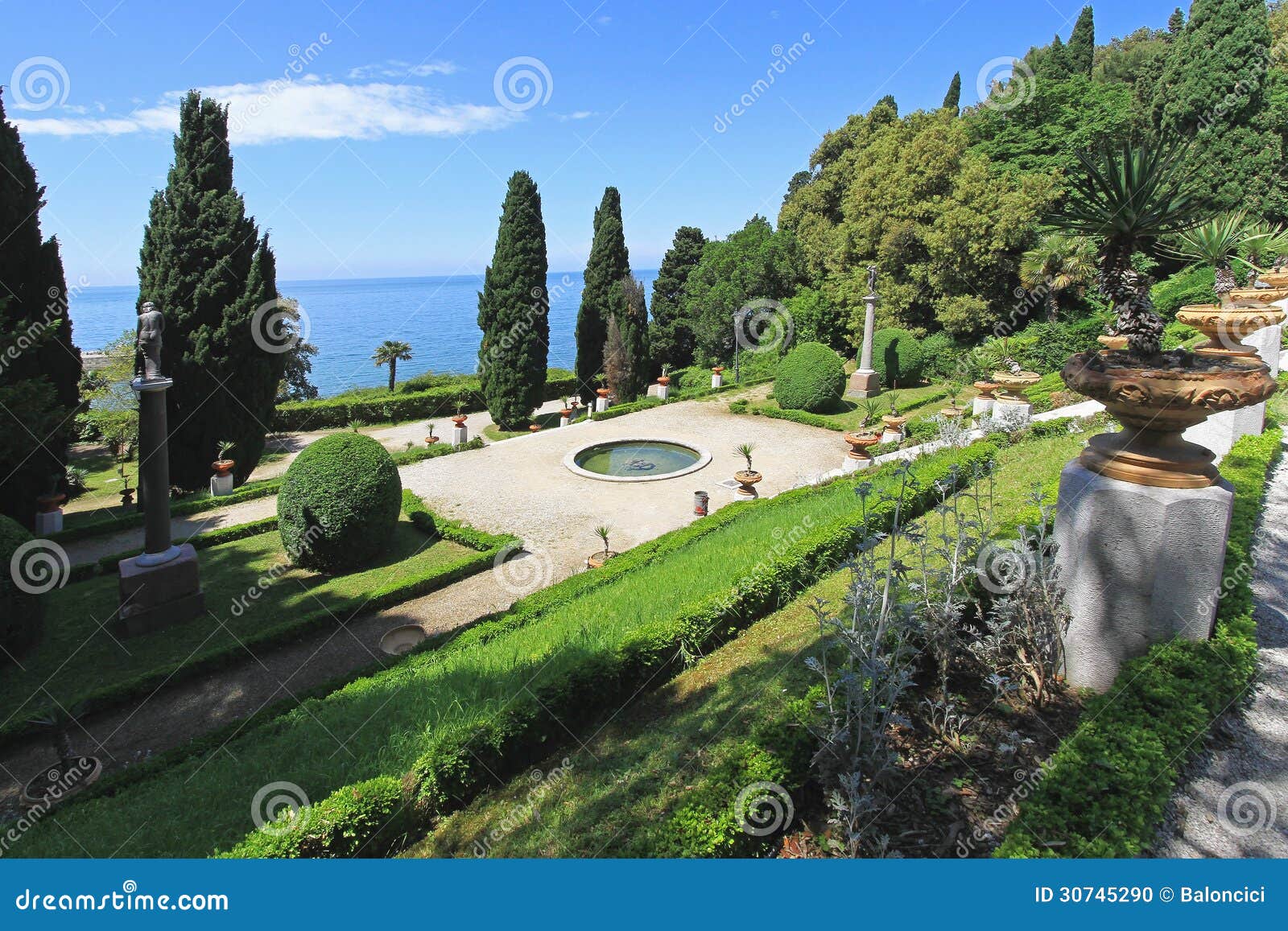 Mediterranean gardens stock photo. Image of beautiful - 30745290