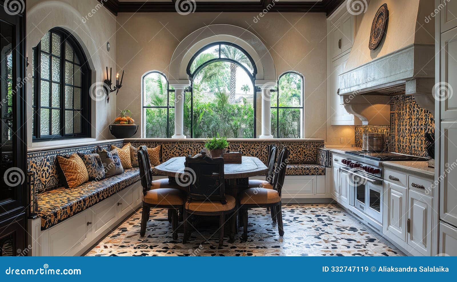 Mediterranean Kitchen Design, Chic Mediterranean Kitchen with a ...