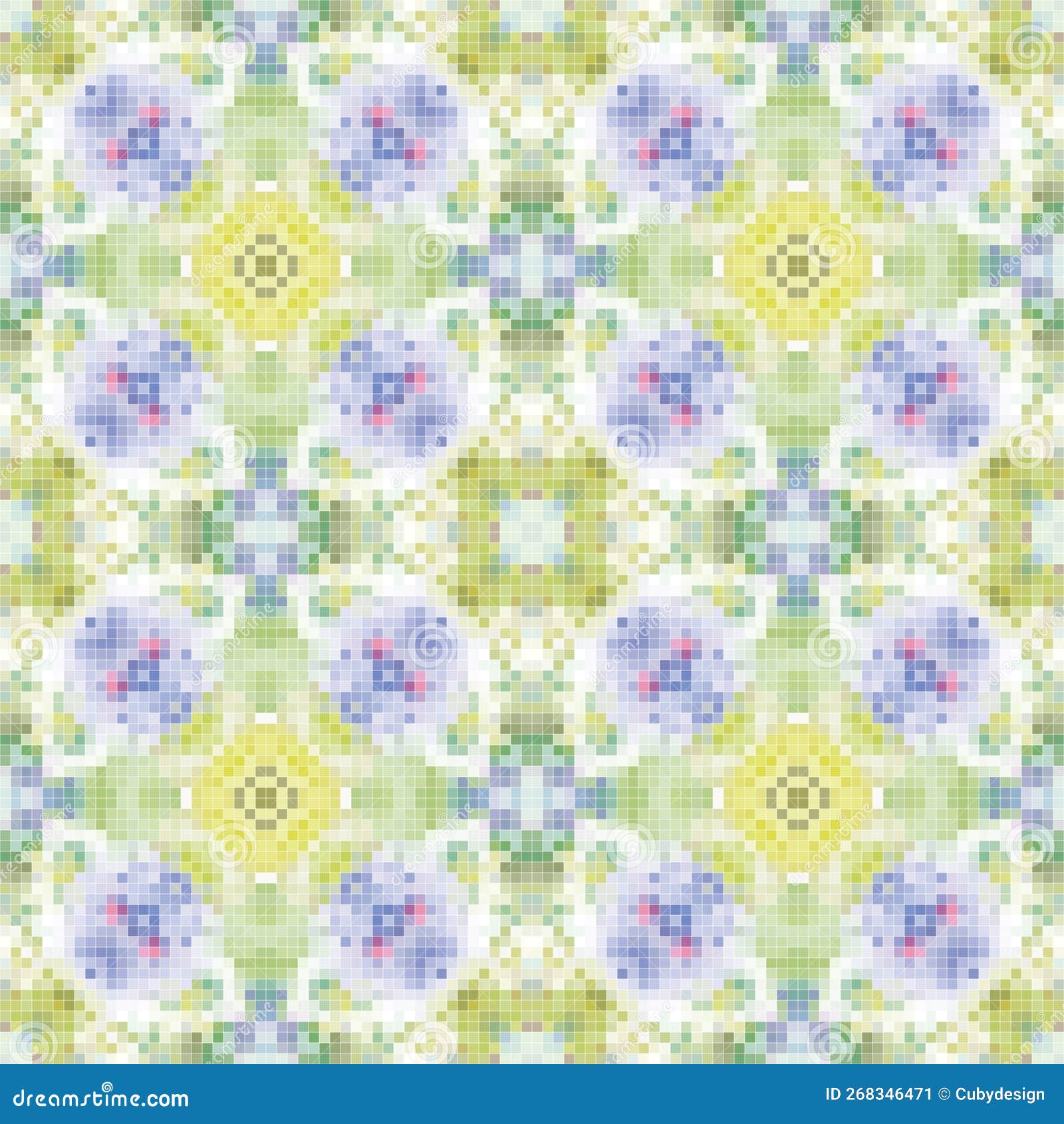Mediterranean Mosaic Seamless Pattern Design, Repeat Textile Design ...