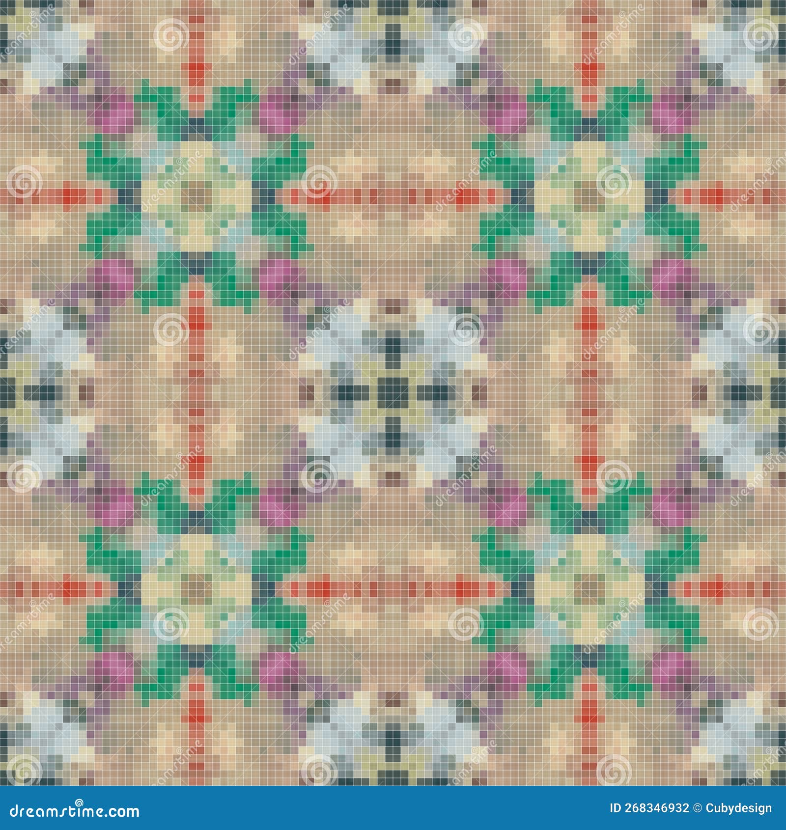 Mediterranean Mosaic Seamless Pattern Design, Repeat Textile Design ...