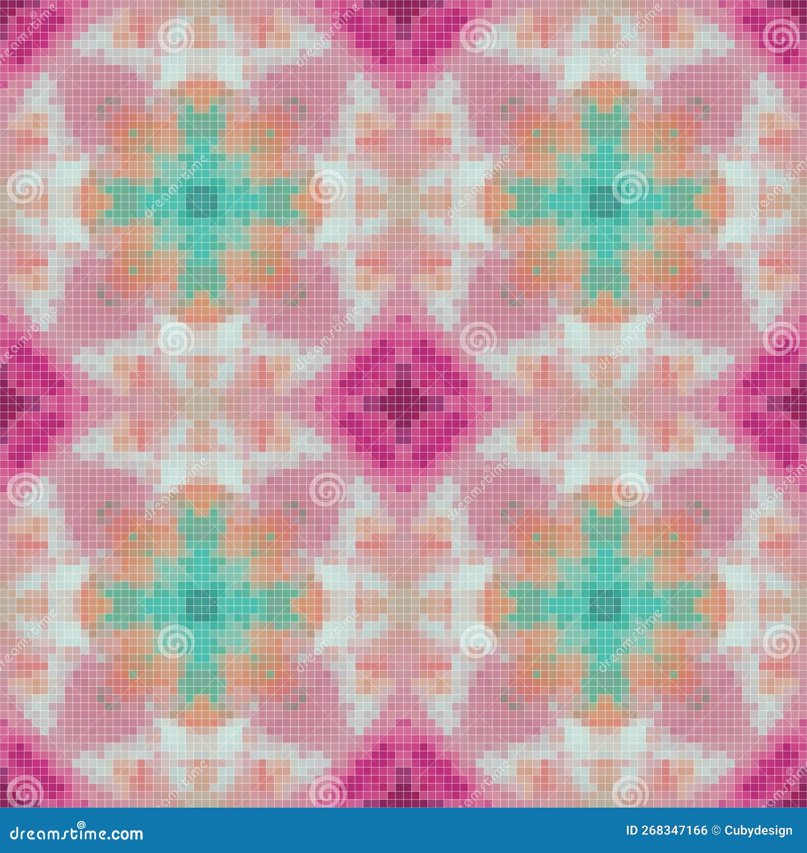 Mediterranean Mosaic Seamless Pattern Design, Repeat Textile Design ...