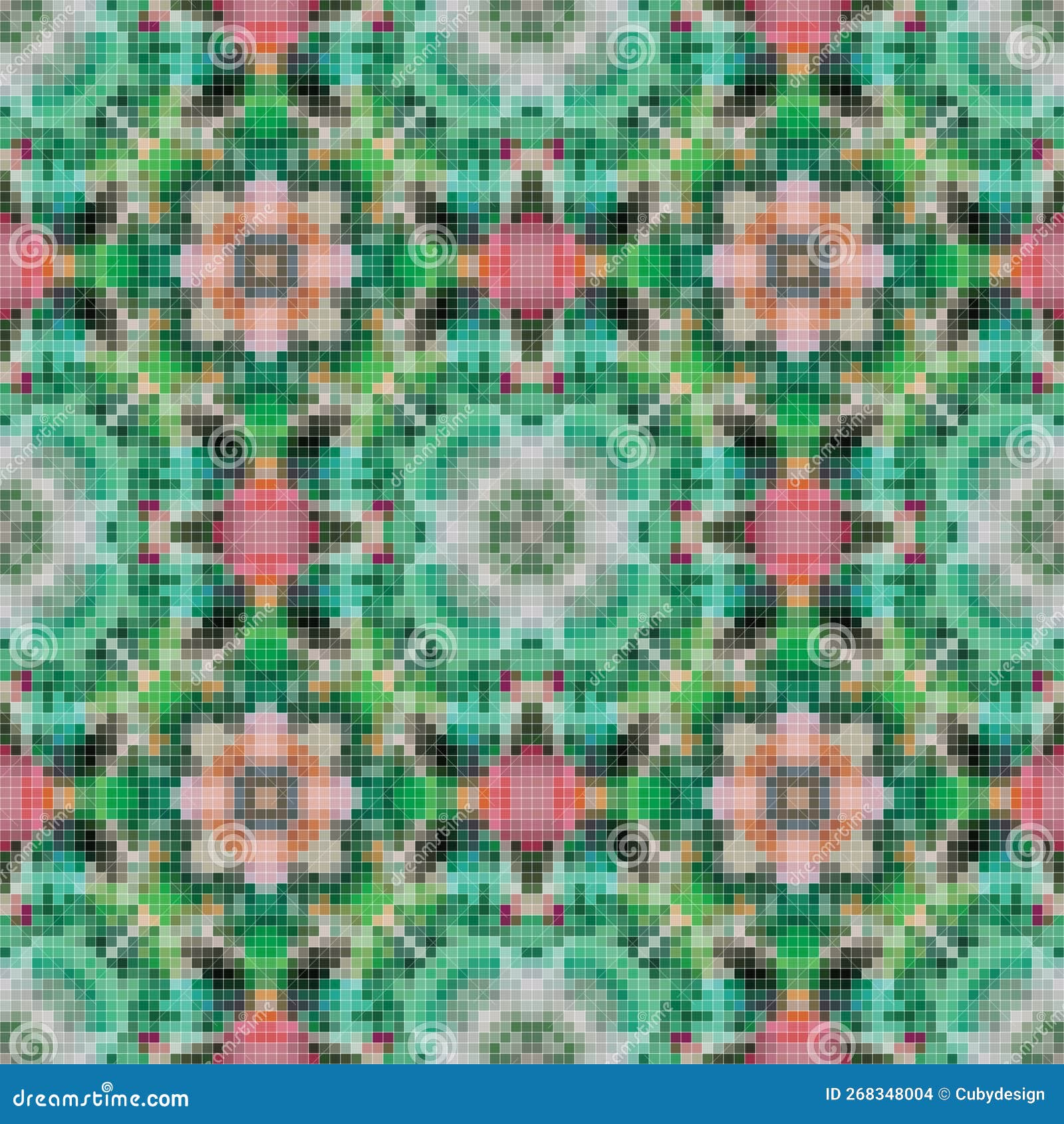 Mediterranean Mosaic Seamless Pattern Design, Repeat Textile Design ...