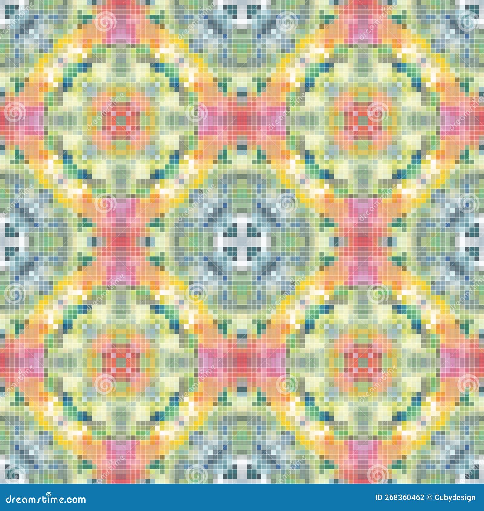 Mediterranean Mosaic Seamless Pattern Design, Repeat Textile Design ...