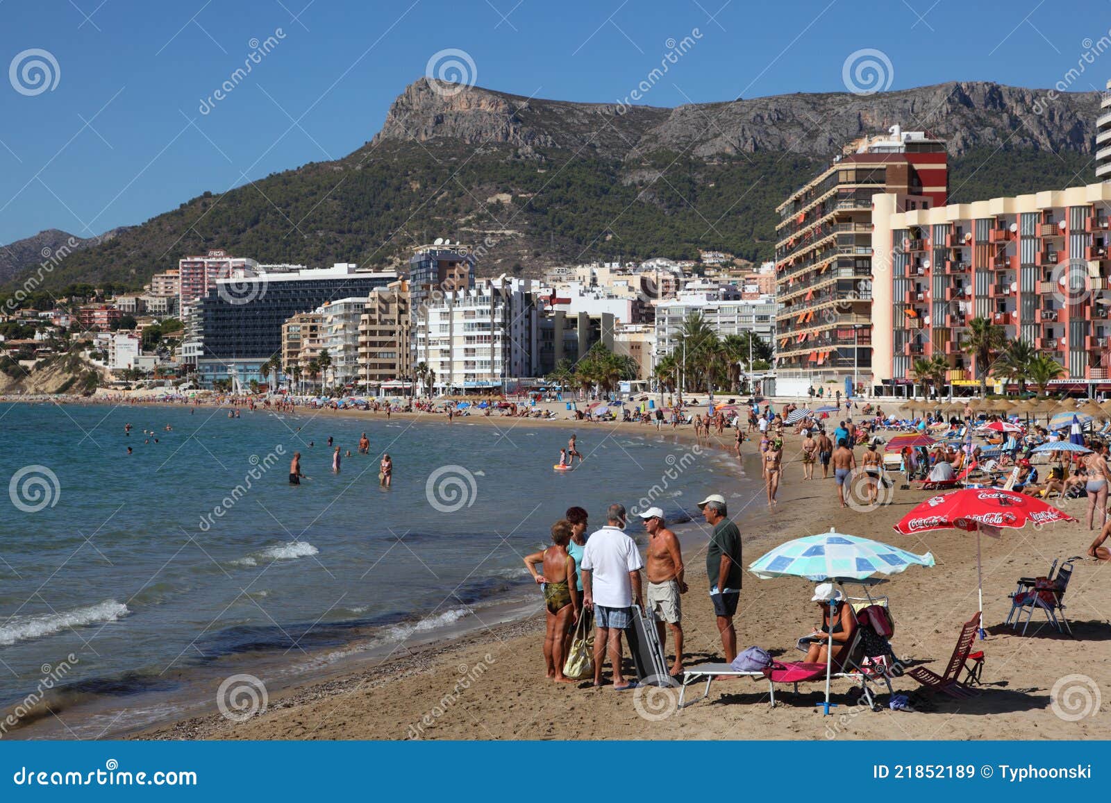 Mediterranean Resort Calpe, Spain Editorial Stock Image - Image of ...