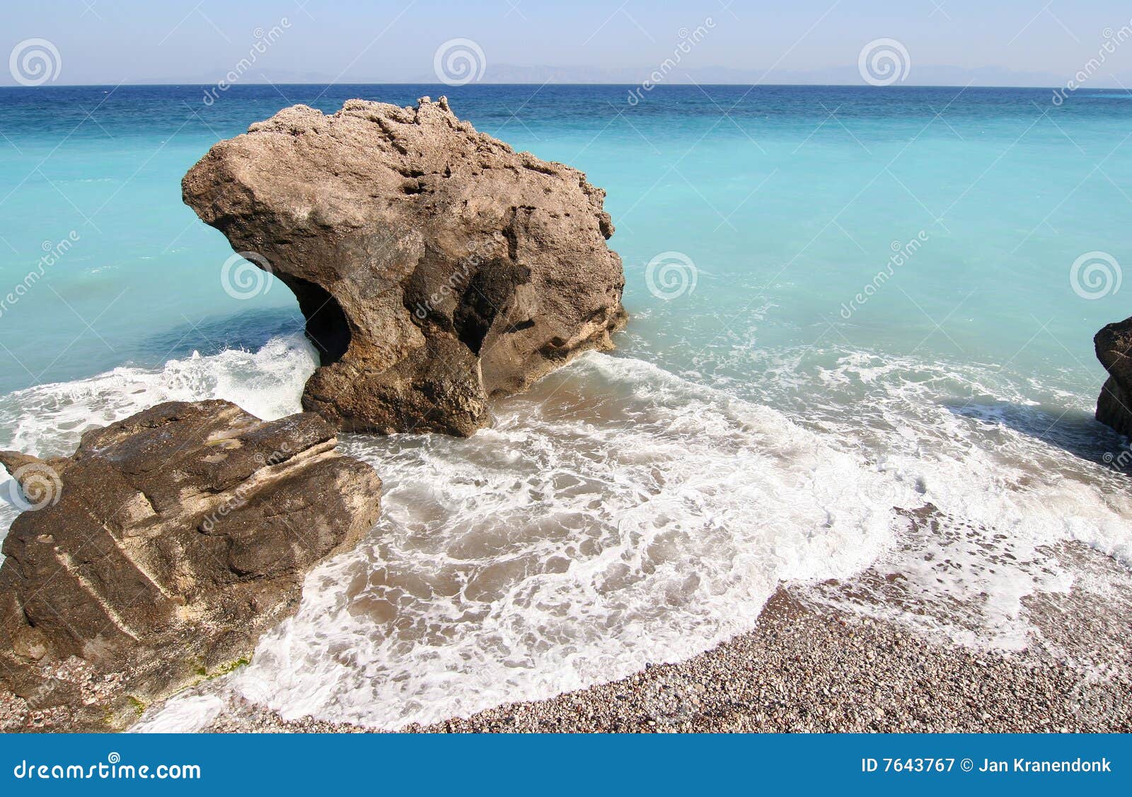 Mediterranean Rock stock image. Image of rock, horizon - 7643767