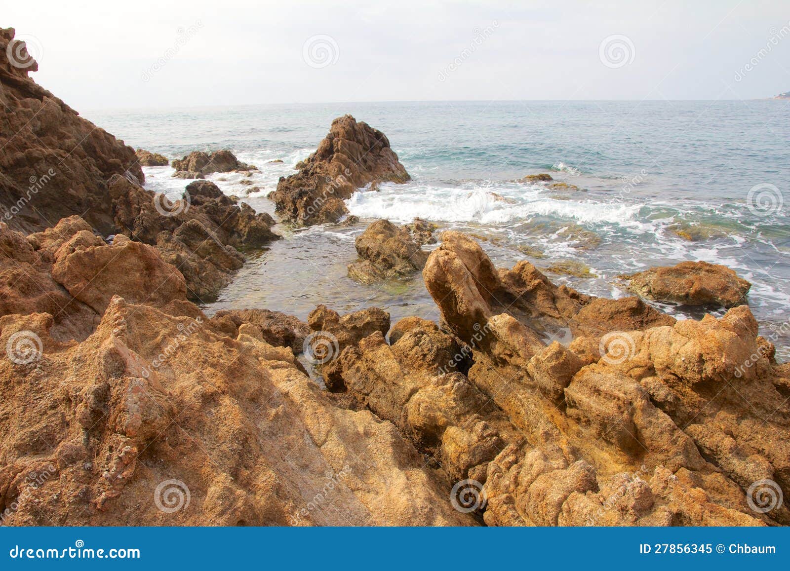 Mediterranean Rocks 2 stock image. Image of rock, water - 27856345