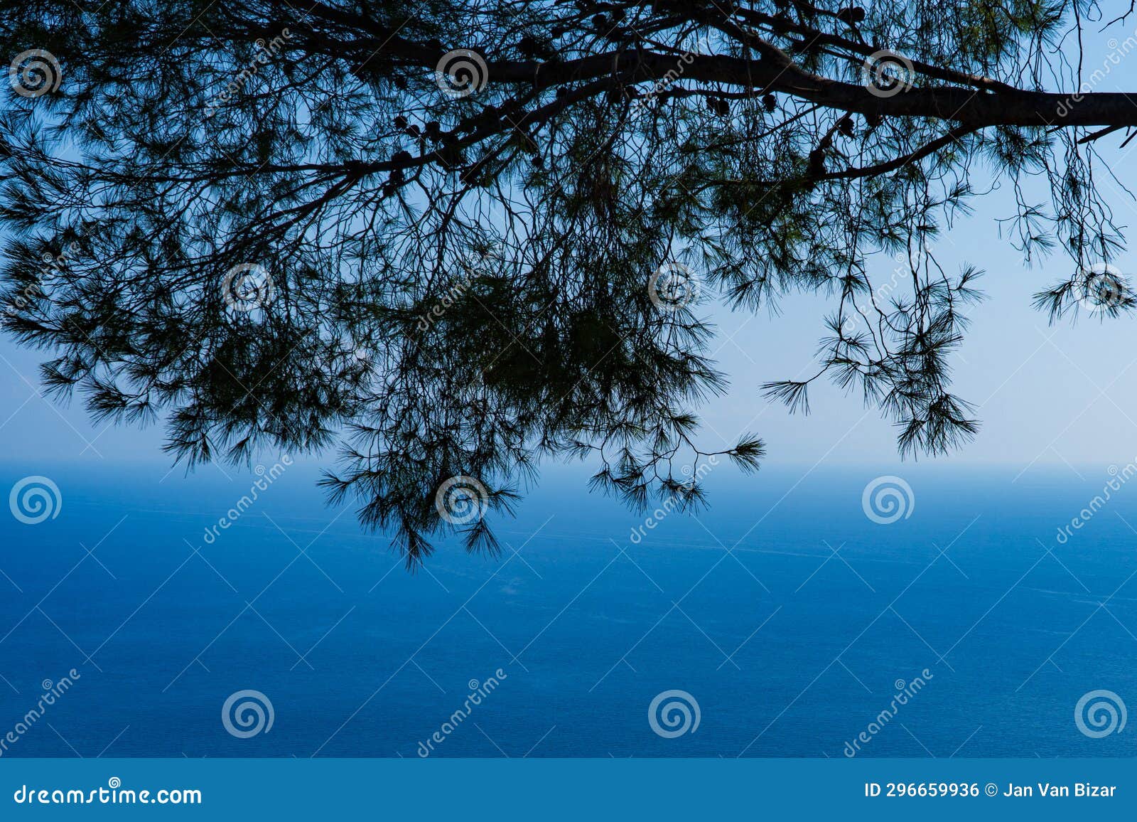 Mediterranean Scenes the Empty Sea Stock Photo - Image of island ...