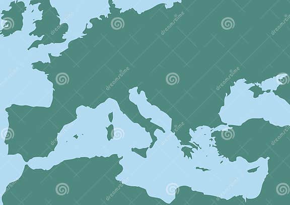 Mediterranean Sea stock vector. Illustration of people - 5445026