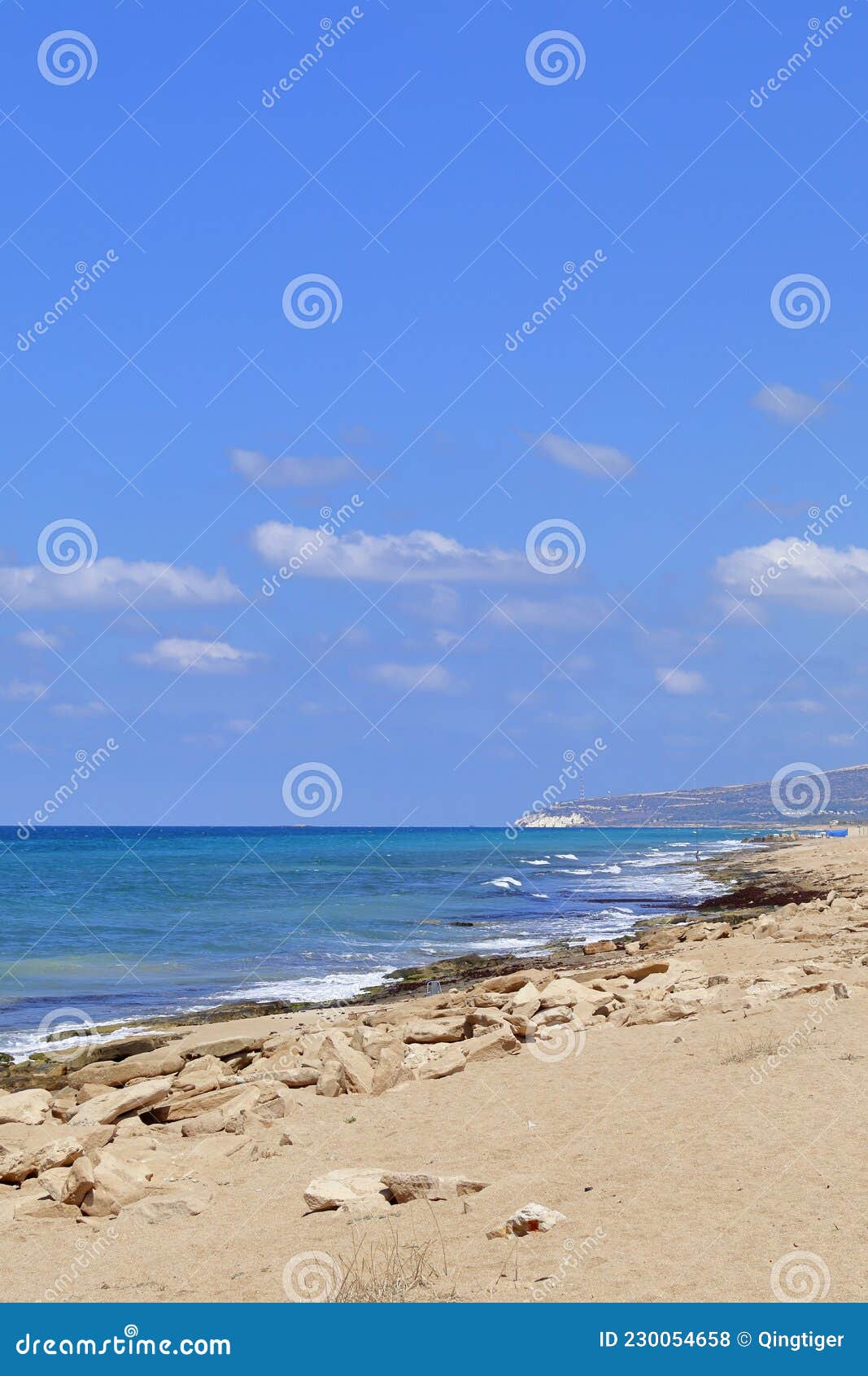 Mediterranean Sea Beach Landscape. Waves Stock Photo - Image of ...