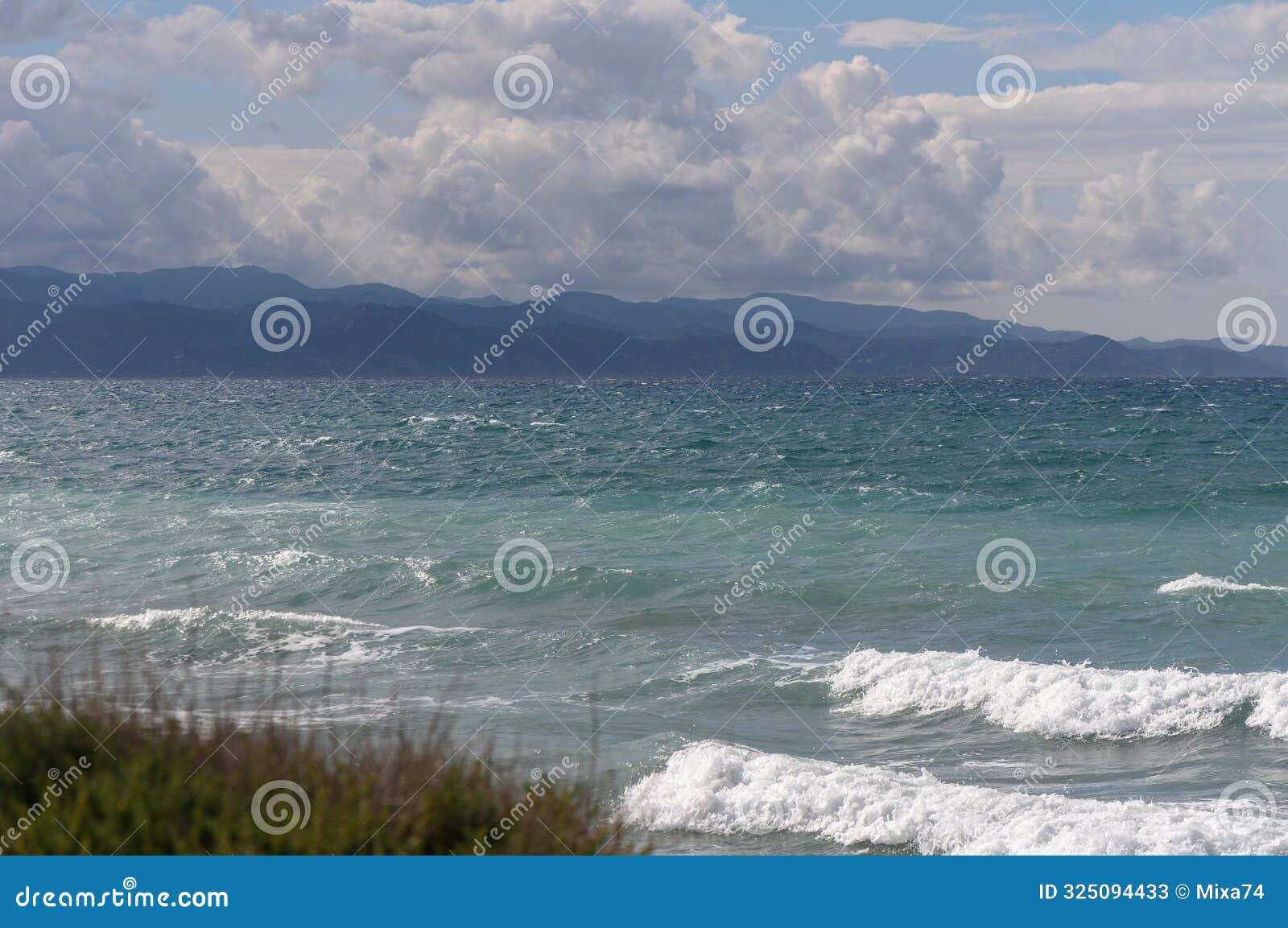 Mediterranean Sea and Beach in Winter in Cyprus 4 Stock Image - Image ...