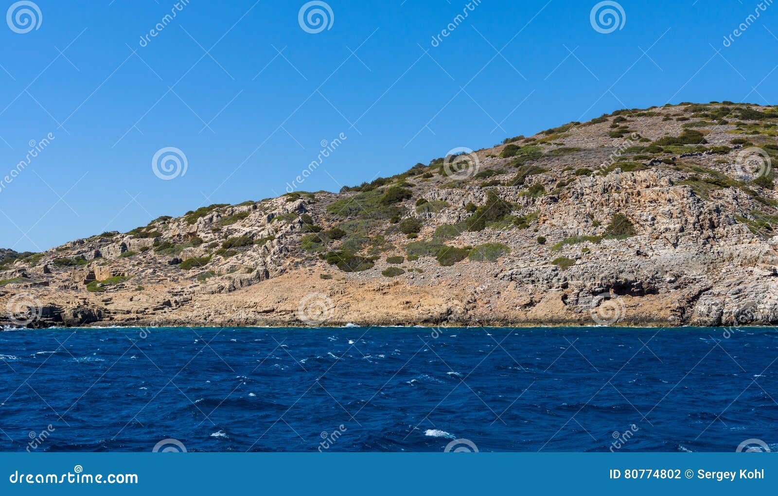 Mediterranean Sea. Crete. Greece Stock Photo - Image of mountains ...