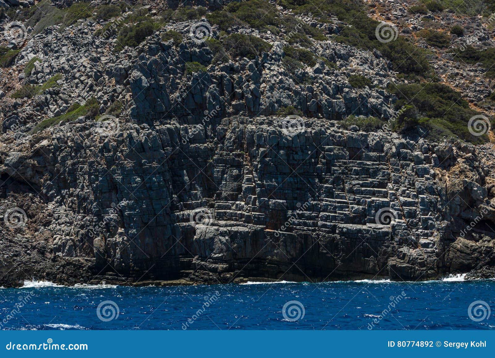 Mediterranean Sea. Crete. Greece Stock Photo - Image of mediterranean ...