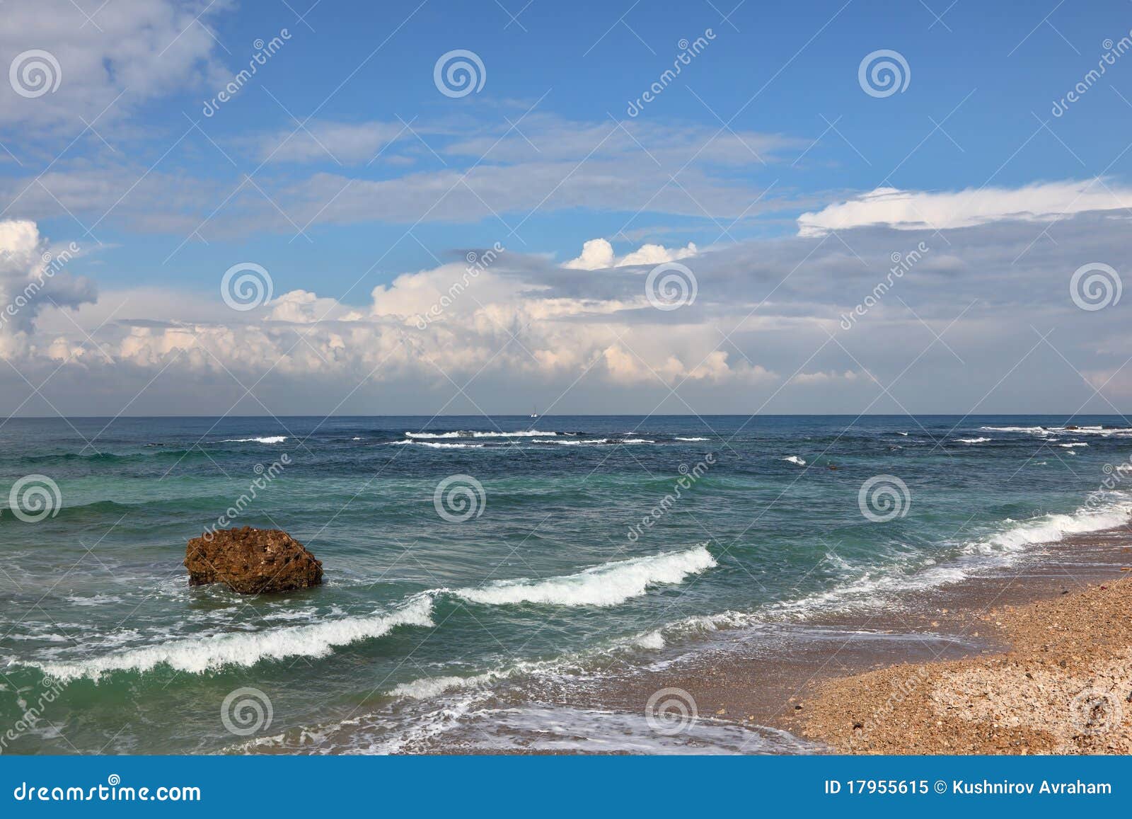 The Mediterranean Sea in Good Weather Stock Image - Image of scenic ...