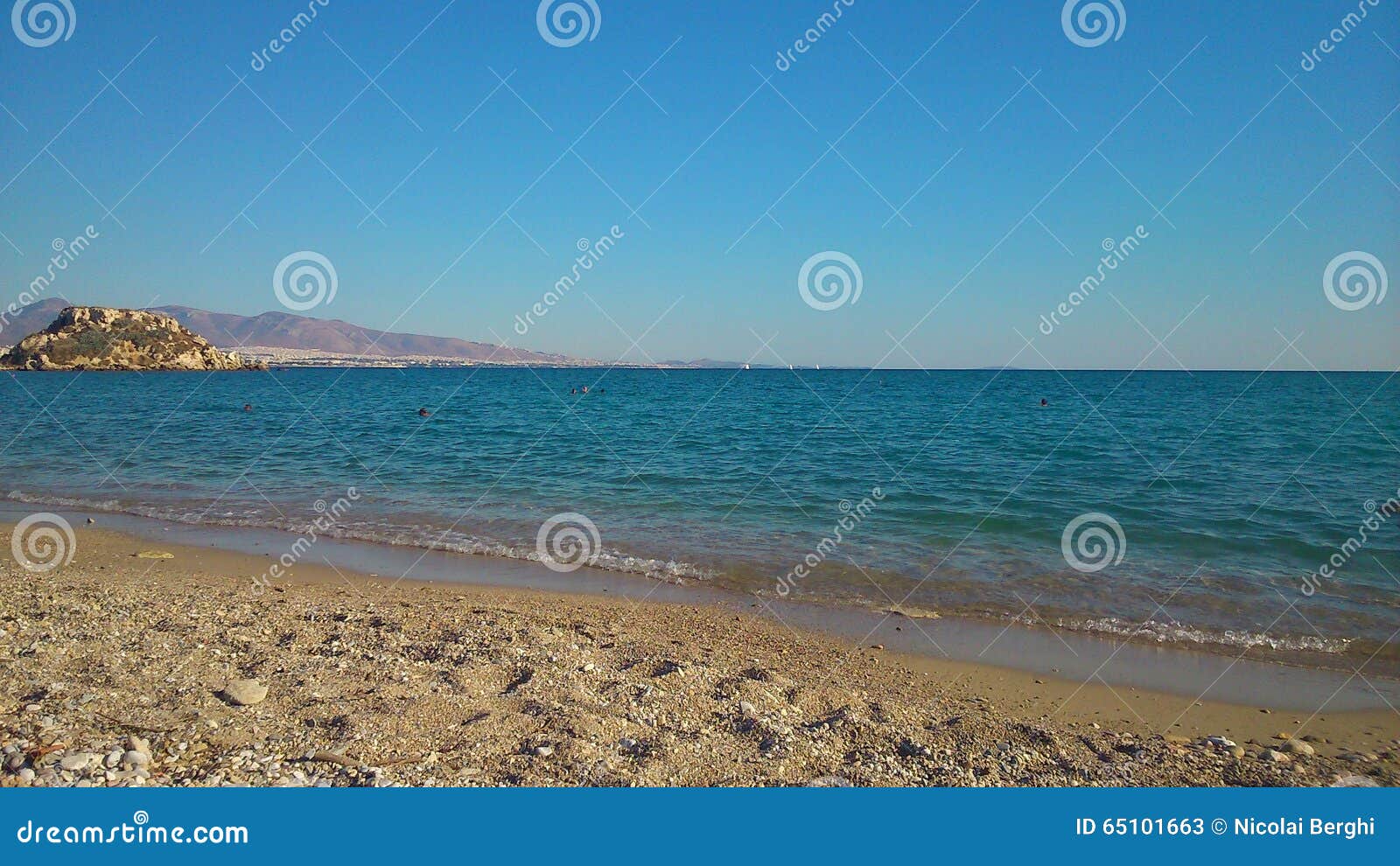 Mediterranean sea stock image. Image of greece, mediteraneene - 65101663