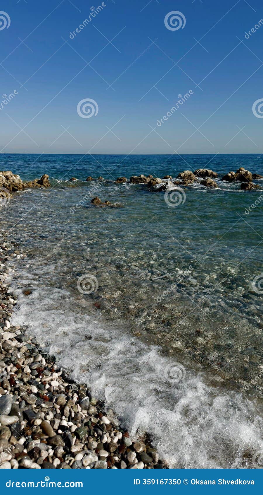 Mediterranean Sea Landscape with Rocks and Waves on the Shore, Turkey ...