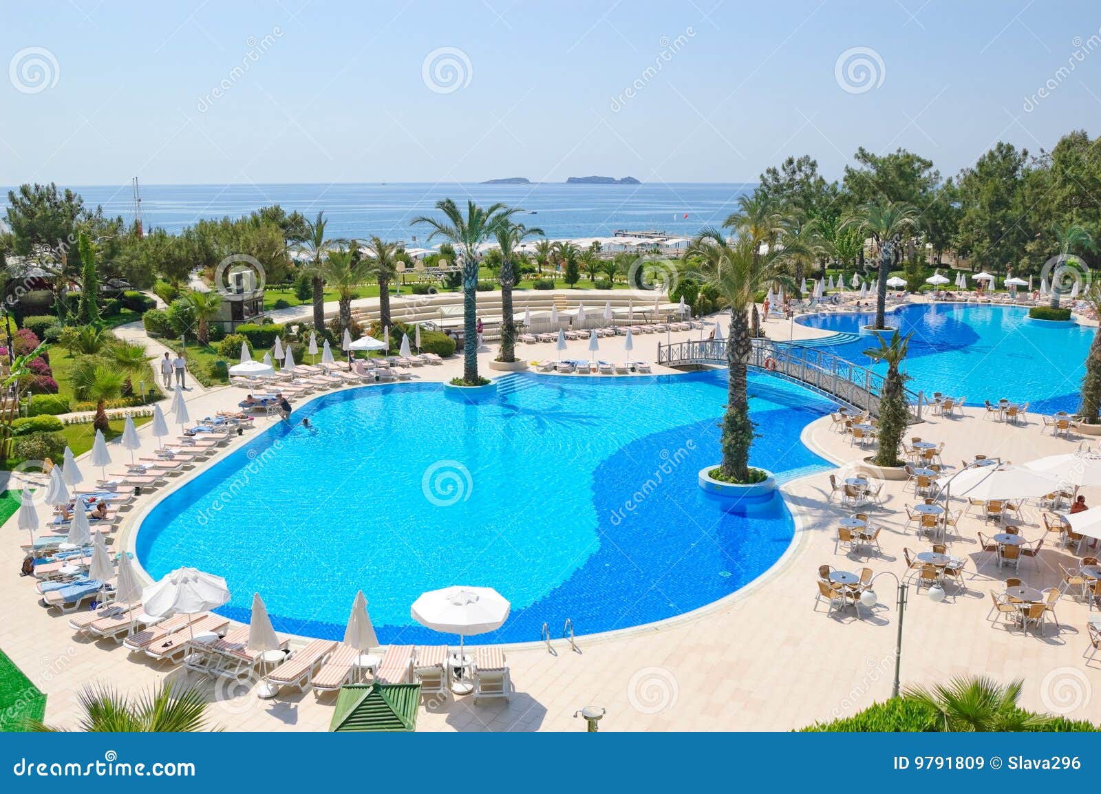 Mediterranean Sea Resort Recreation Area Stock Image - Image of antalia ...