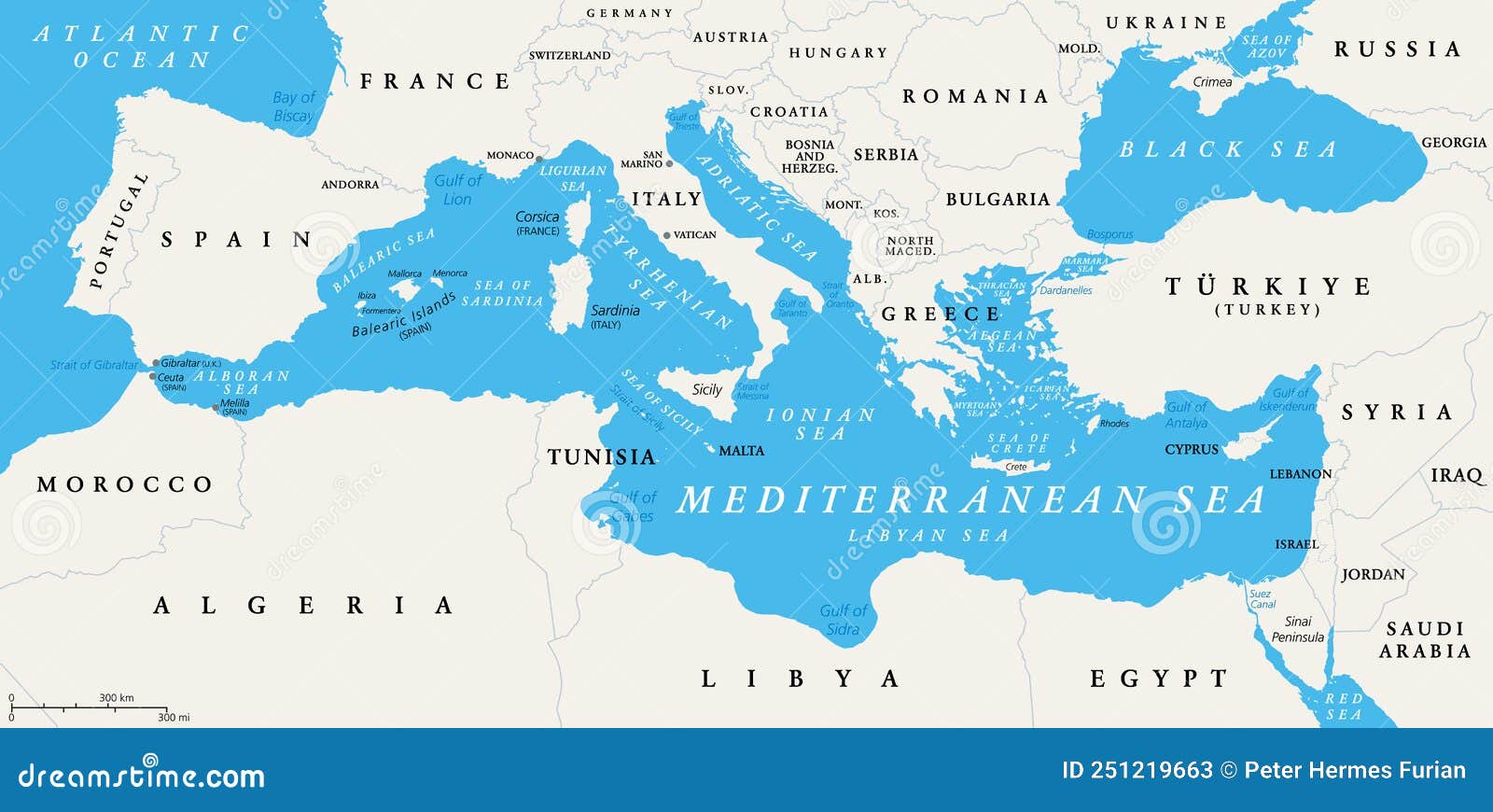 Bosporus And Dardanelles, The Turkish Straits, Political Map Vector ...