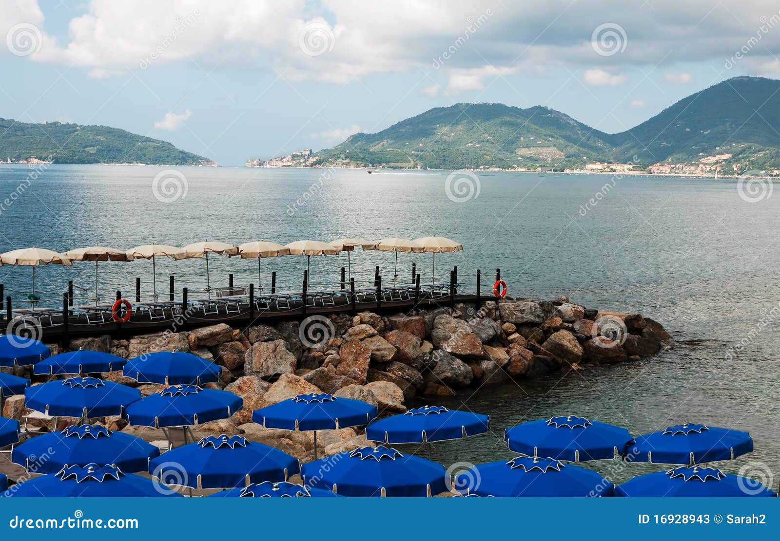 Mediterranean sea view stock image. Image of boat, mountain - 16928943