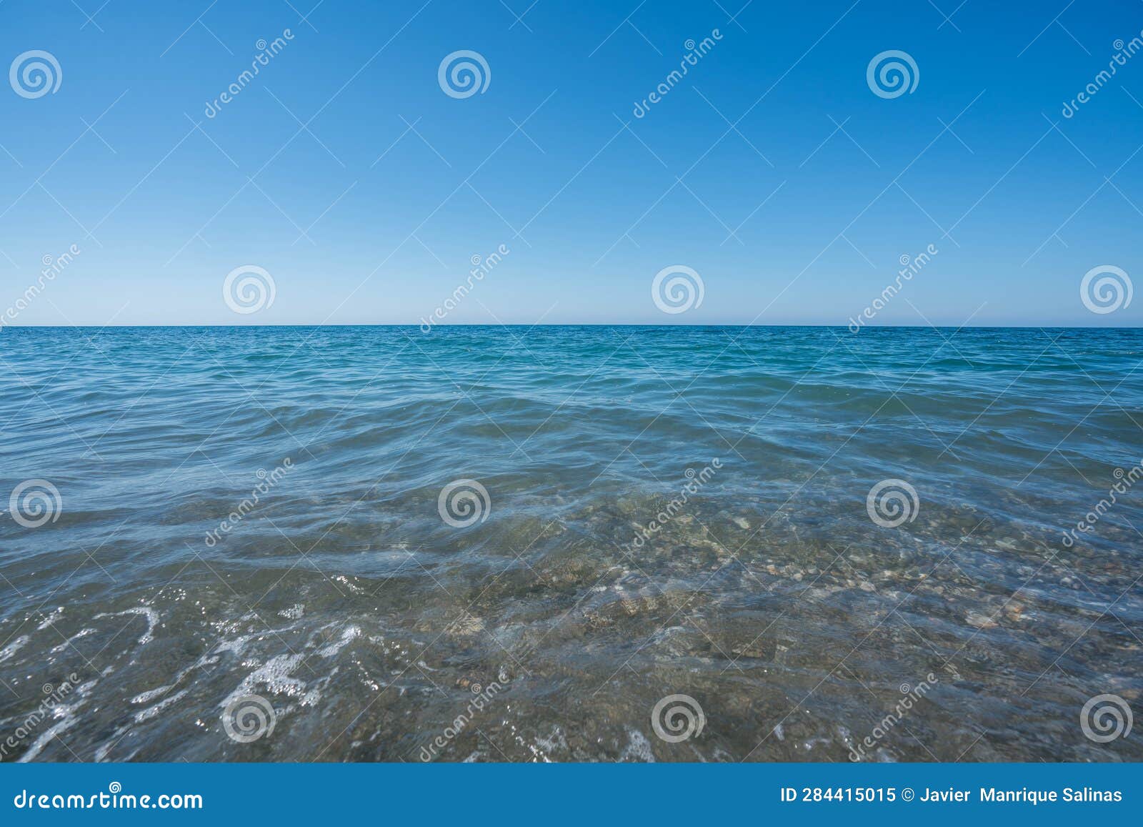 Mediterranean Sea Water Bathing the Spanish Coast Stock Image - Image ...