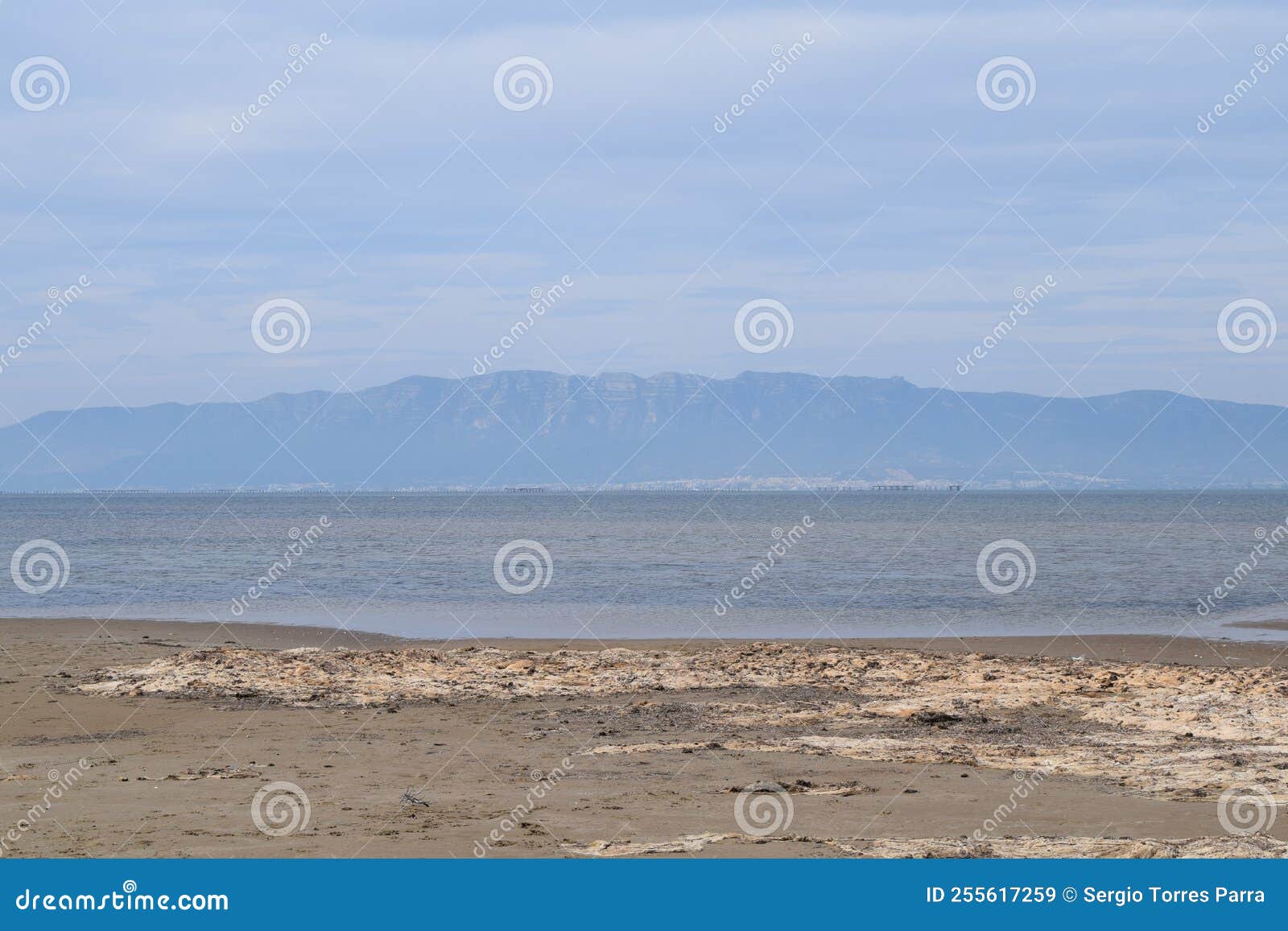 Mediterranean Sea Waters Seen from a Delta. Stock Image - Image of ...