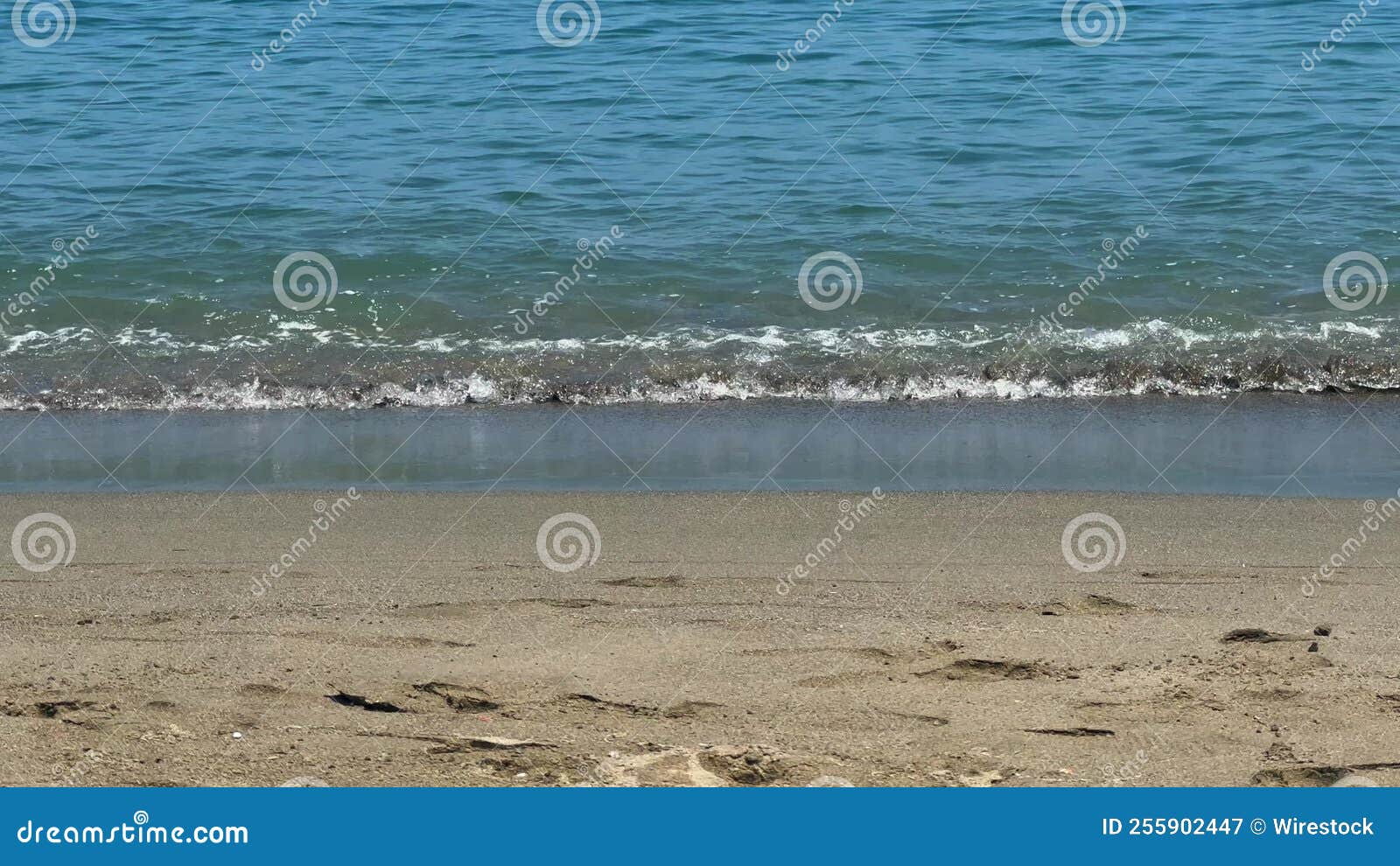 Mediterranean Sea Waves Hitting the Beach Stock Video - Video of ...