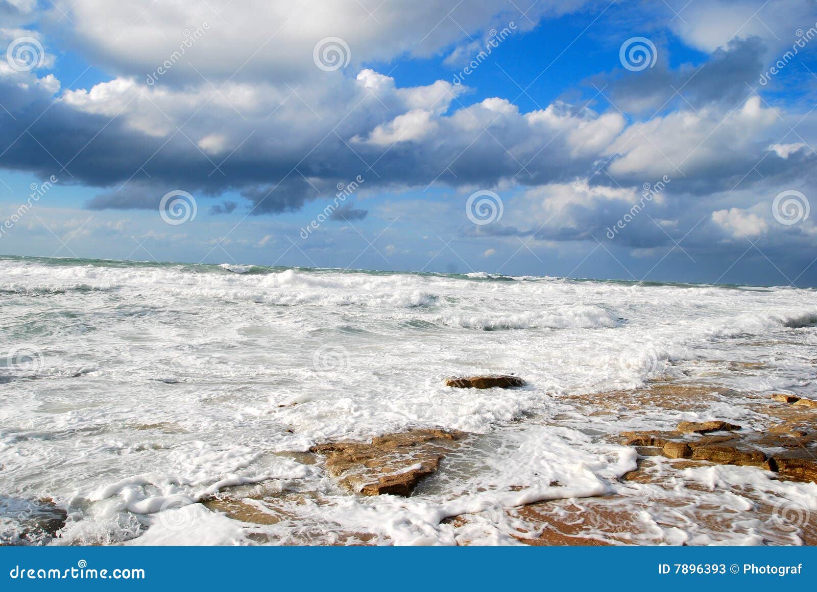 Mediterranean Sea in Winter Stock Image - Image of climate, leisure ...