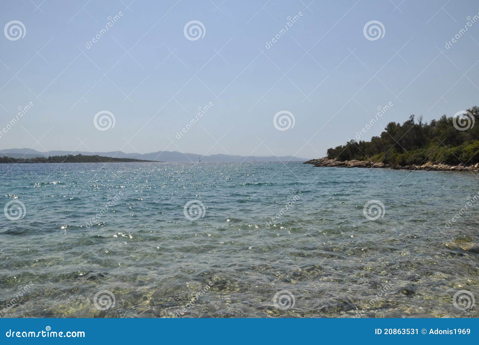 Mediterranean shore stock image. Image of shore, water - 20863531