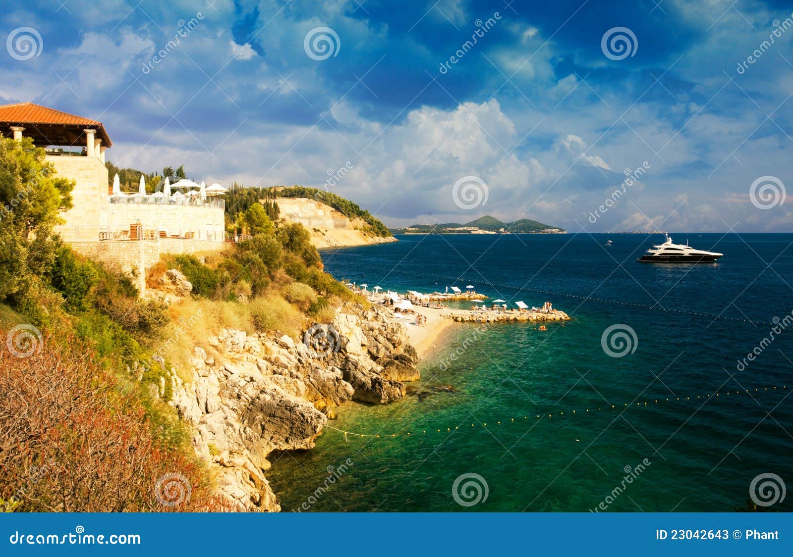 Mediterranean Shore, Croatia Stock Image - Image of transparent, tile ...