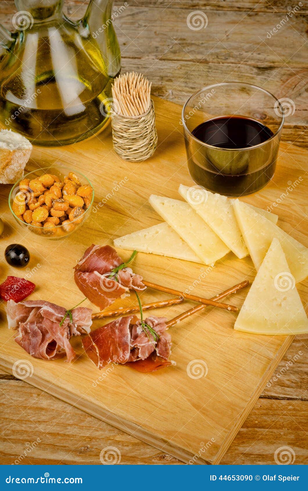 Mediterranean snacks stock photo. Image of spanish, manchego - 44653090