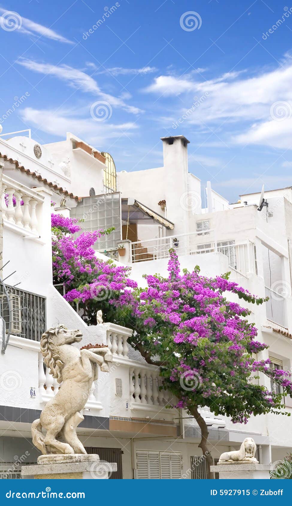 Mediterranean street stock image. Image of mediterranean - 5927915