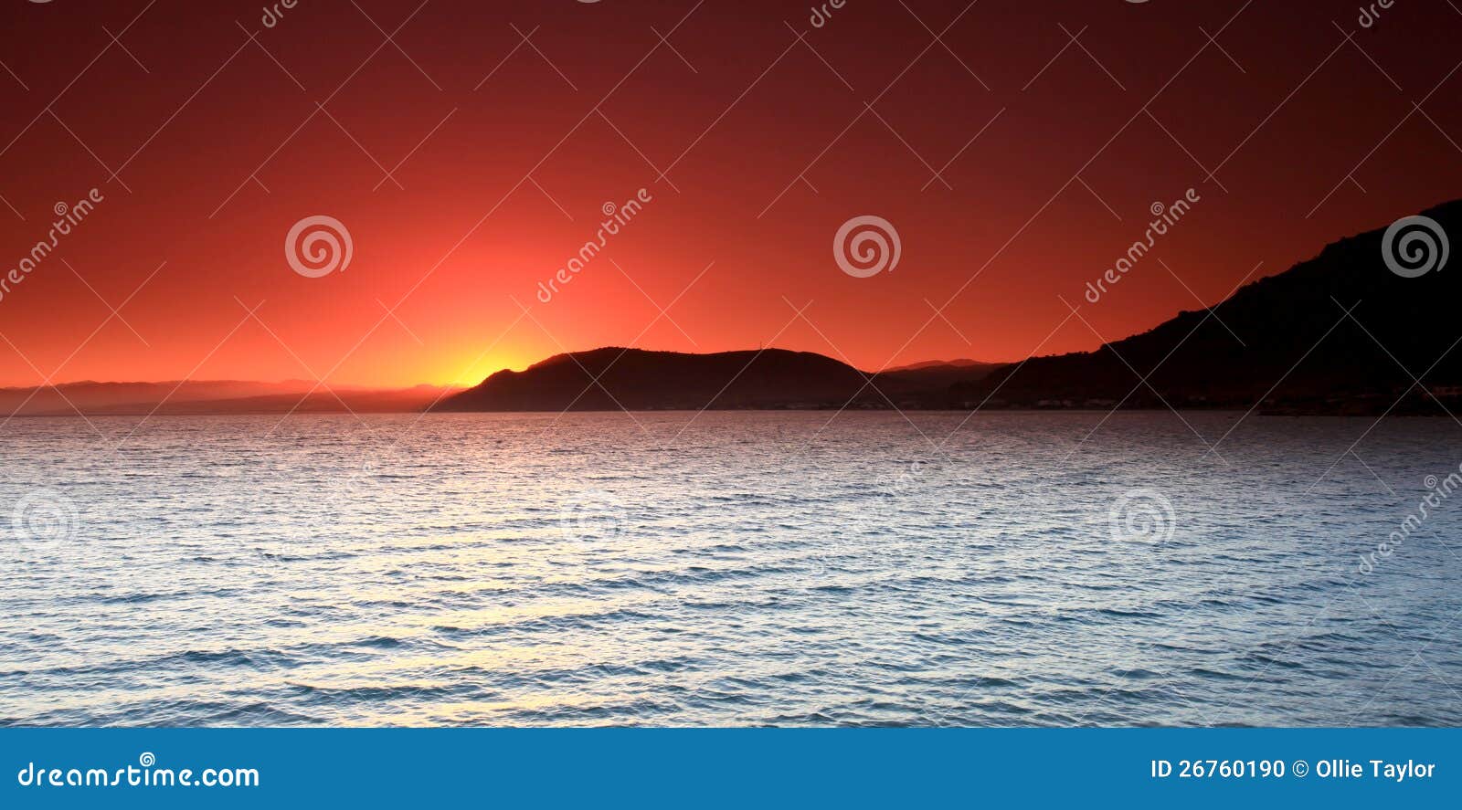Mediterranean Sunset at Pefkos Stock Photo - Image of destination ...