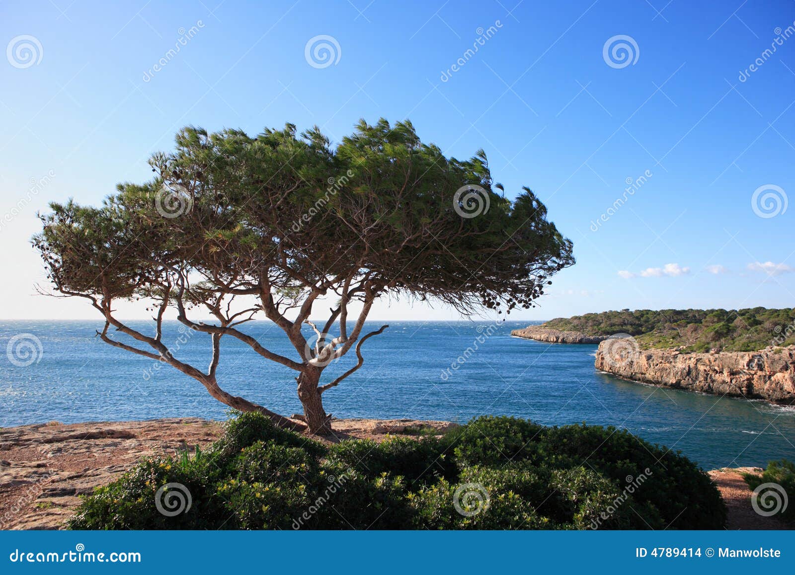 Mediterranean view stock photo. Image of travel, view - 4789414