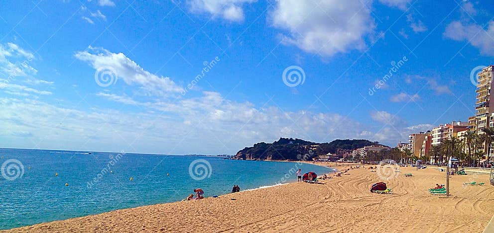 Mediterranean View from Spanish Coast Stock Photo - Image of spain ...