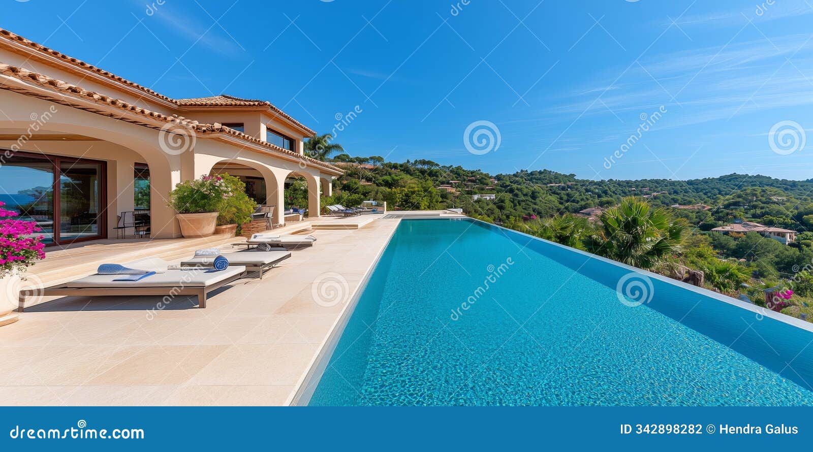 Mediterranean Villa with Infinity Pool and Panoramic Views, a Luxurious ...
