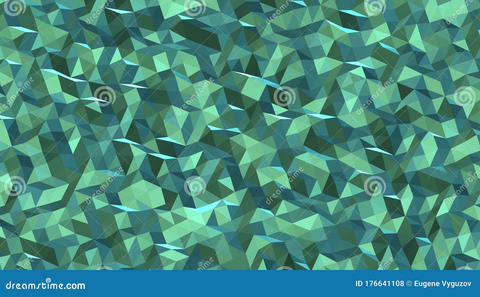 Abstract Polygonal Background, Medium Aquamarine Geometric Vector Stock ...