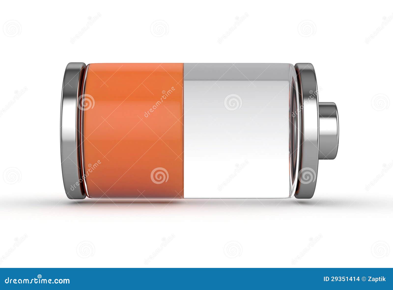 Medium battery stock illustration. Illustration of shiny - 29351414