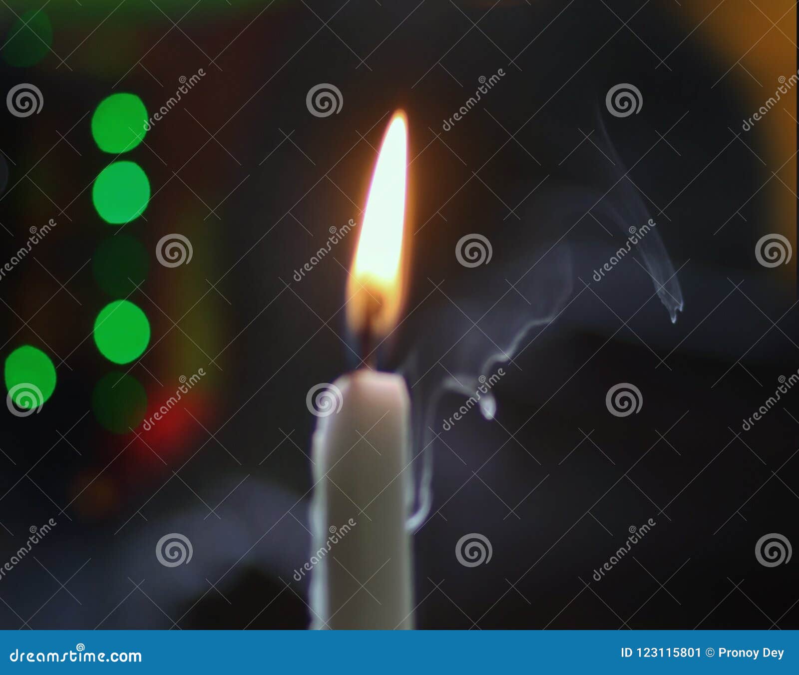 A Medium Candle To Remove Darkness from Light. Stock Image - Image of ...