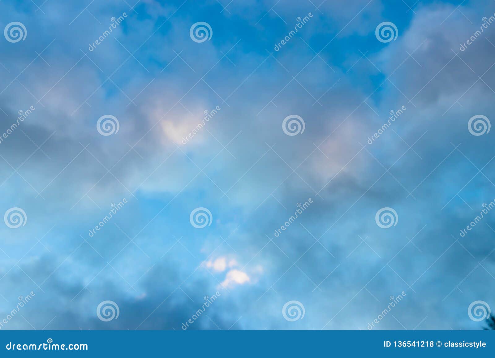 Medium Dark Clouds Against a Blue Sky Stock Photo - Image of ...