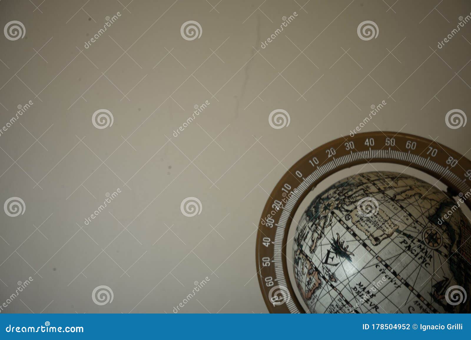 Medium earth globe on wood stock photo. Image of sepia - 178504952
