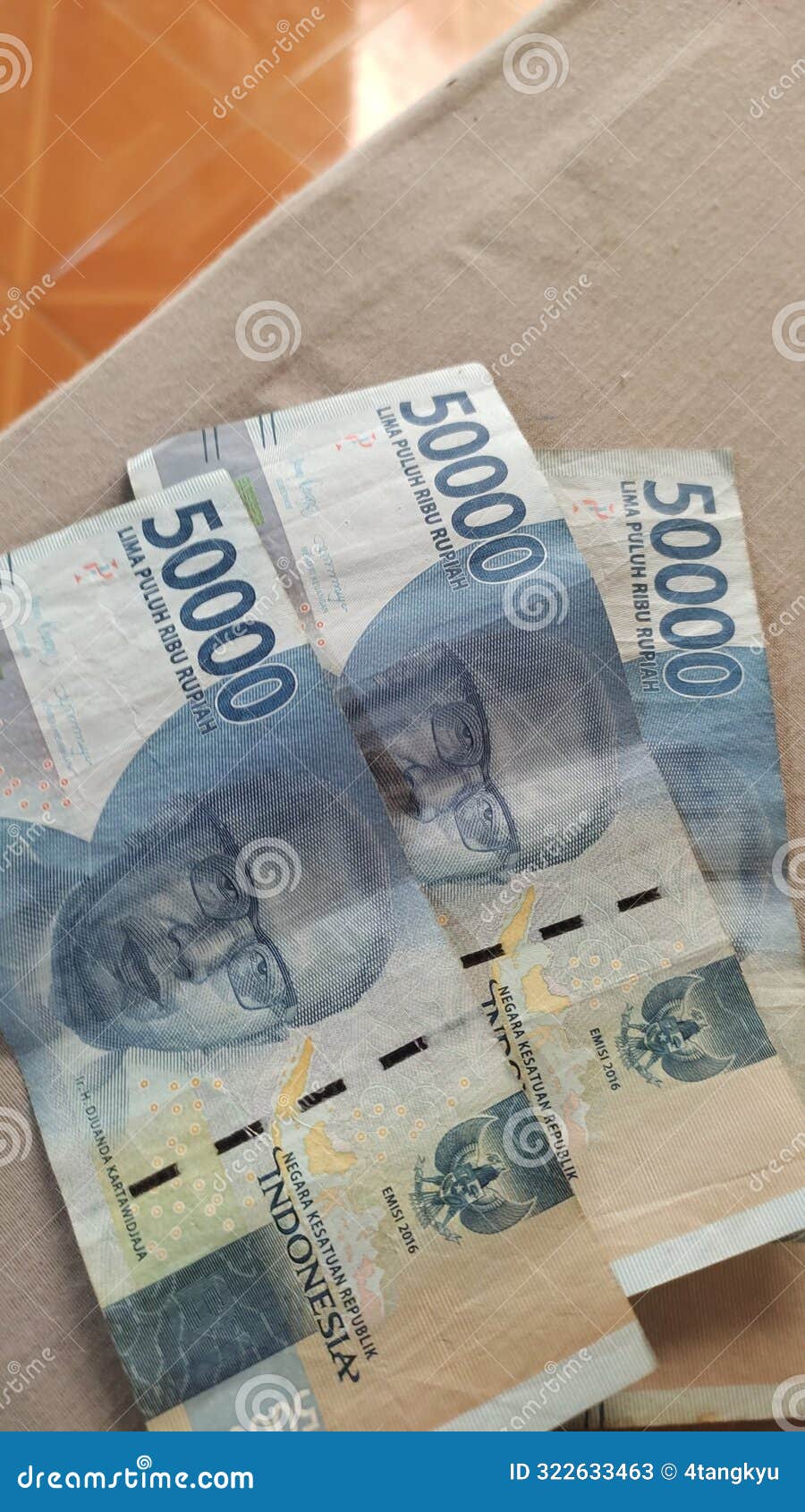 Medium of Exchange for Indonesian Currency Notes of 50,000 Rupiah ...