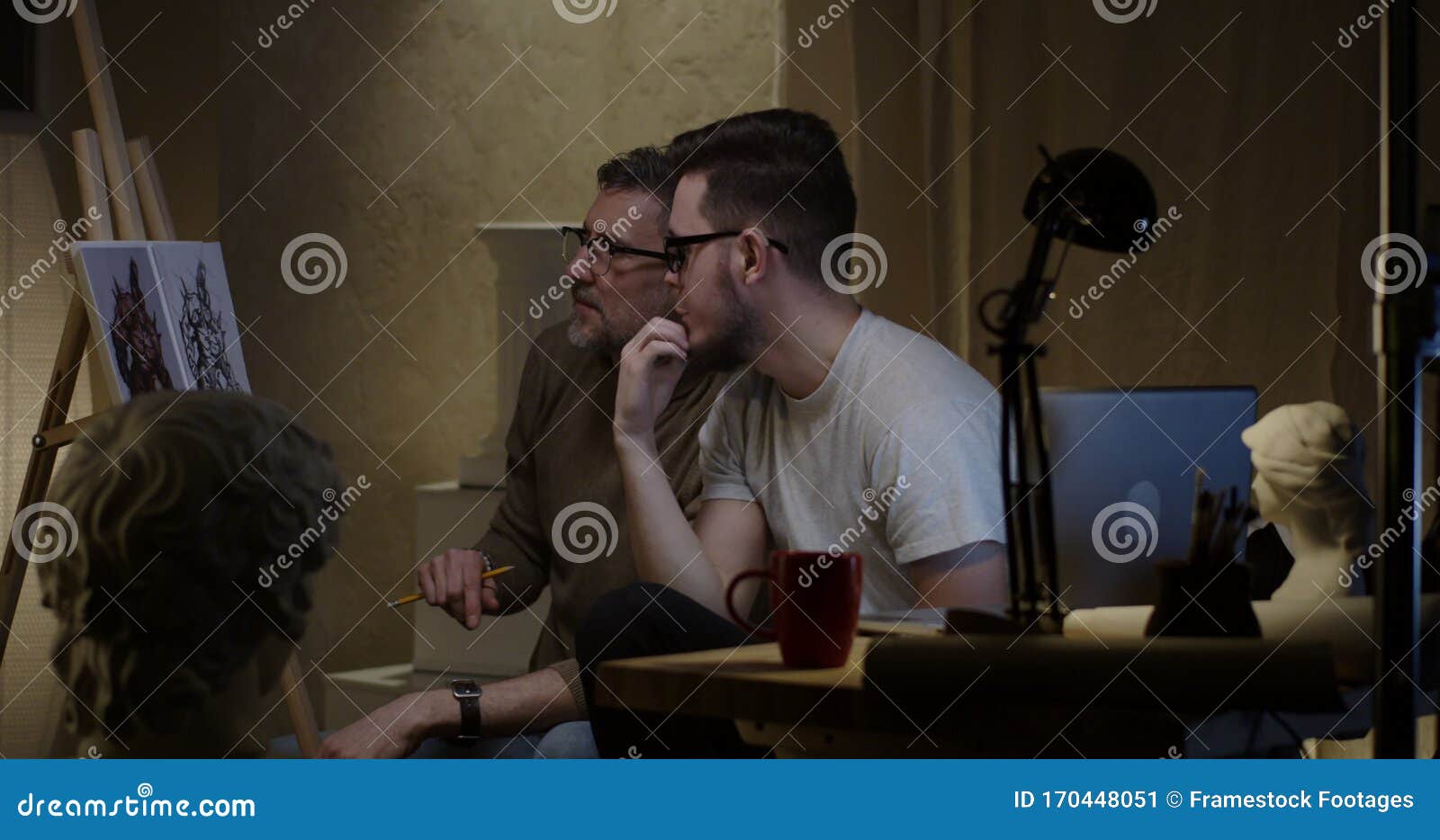 Artists Talking about Artwork Stock Video - Video of explaining ...